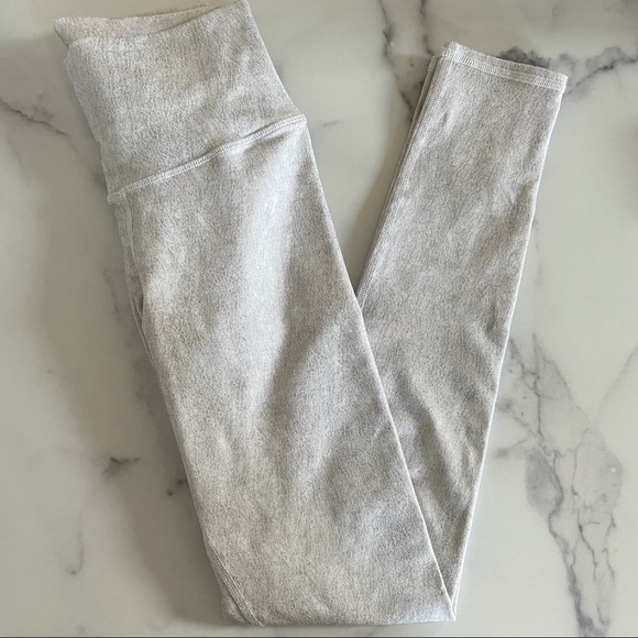 ALO Yoga | Pants & Jumpsuits | Alo Yoga White Gray Full Length Legging ...